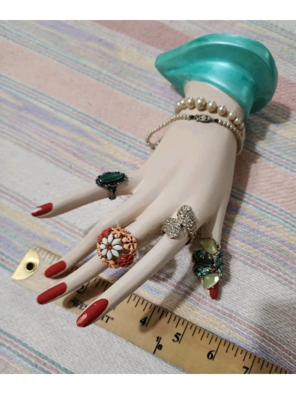 Handmade | Accents | Vintage Ceramic Hand Ring Holder Jewelry Display ...